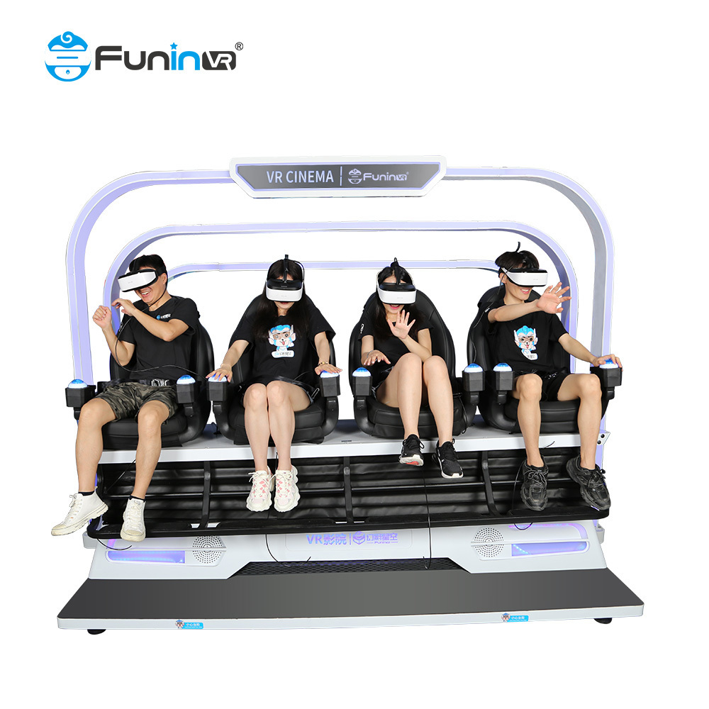 9D VR Roller Coaster Motion Seat Virtual Reality Cinema Simulator Black ...