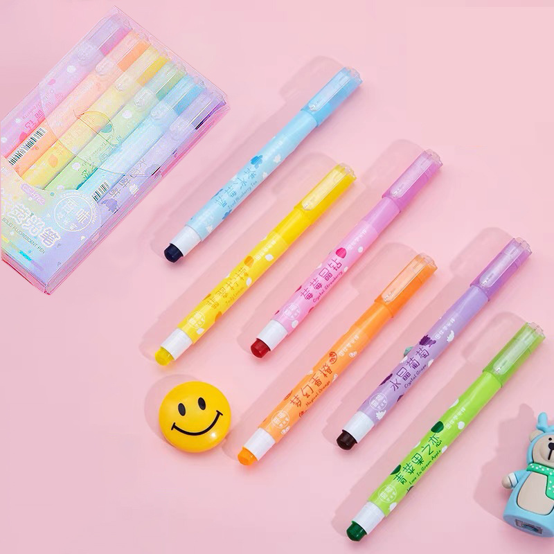 Paintyou Highlighter Pen Gel Crayons No Bleed Bible Twistable Crayon ...
