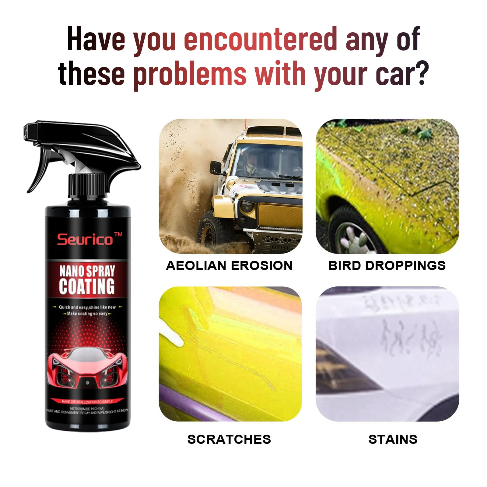 Car Spray Ceramic Car Coating Hydro Paint Care Nano Top Quick Coat ...