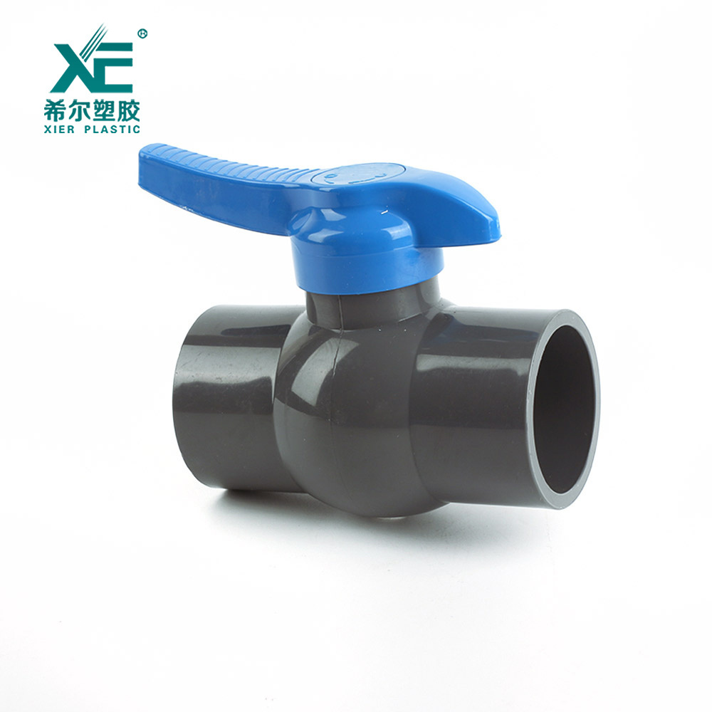 China supplier factory price pvc plastic compact ball valve ...