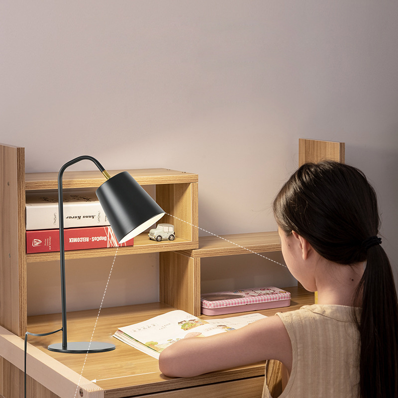 Simple Modern Reading Desk Lamp Bending Neck Adjustable Study Light ...