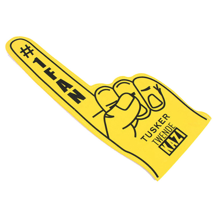 Custom Promotional recyclable eco friendly cheering hand blank sponge ...