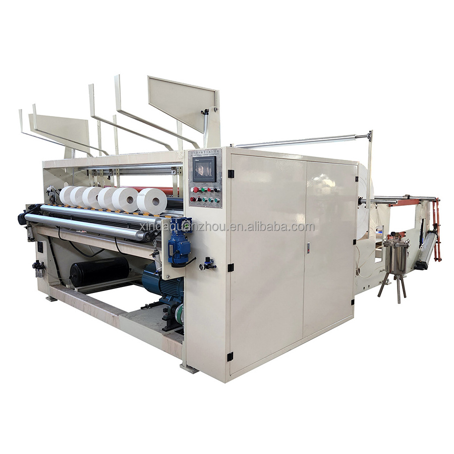 Automatic Jumbo Roll Paper Rewinding And Slitting Machine Paper Roll ...