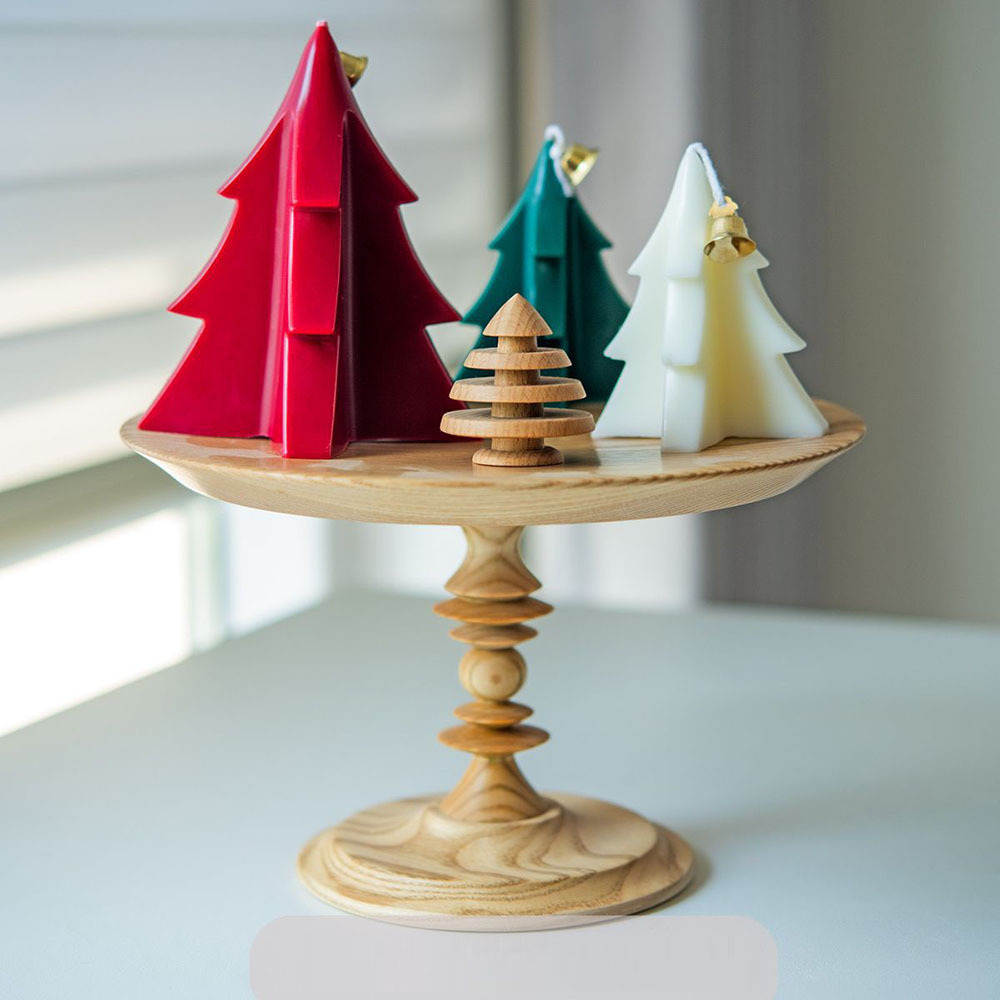 Custom Luxury Christmas Tree Candles With Jar Box Soy Wax Scented ...