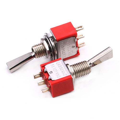 ON ON SPDT 2/3 Position 3 Pin Long Flat Handle latching Toggle Switch ...