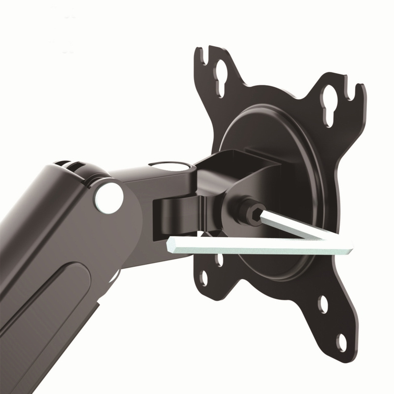 Gas Spring Flex Single Monitor Arm Desktop VESA Monitor Arm Black ...