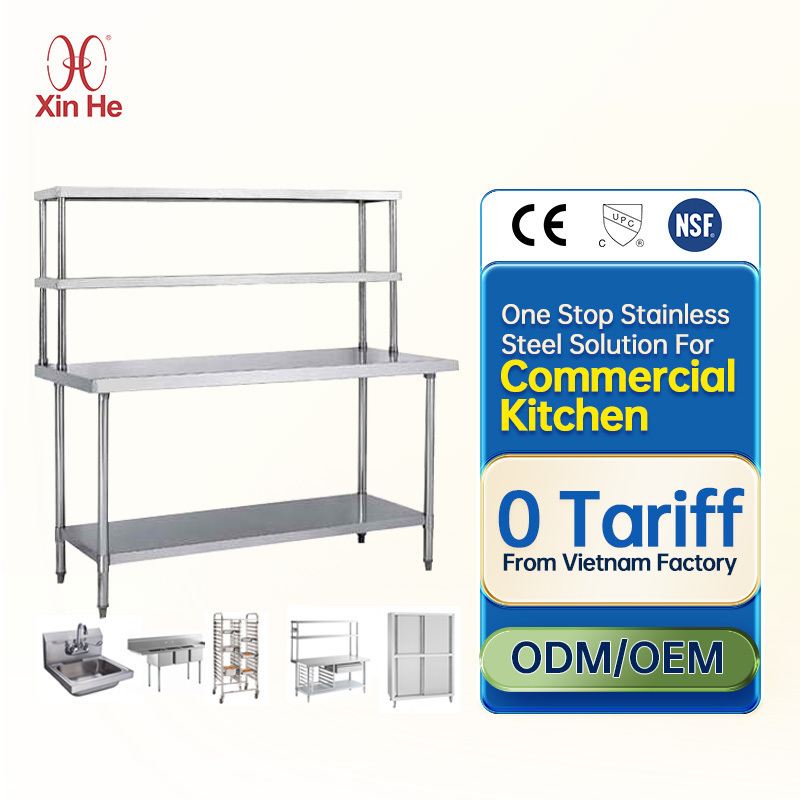 Durable Large Multi-Function Stainless Steel Restaurant Kitchen Work ...