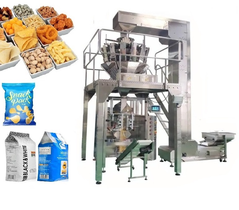 automatic weighing machine frozen french fries food chips rice sugar ...
