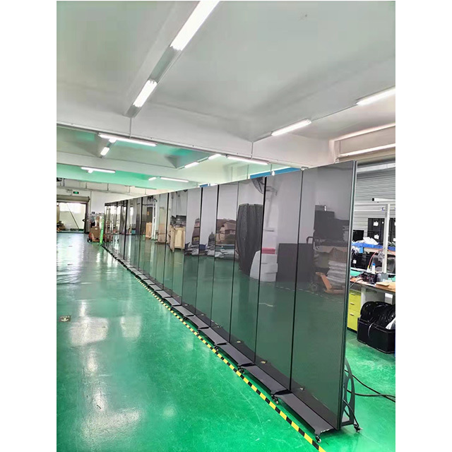 Full Color Window Transparent Glass Flexible Led Video Wall Panel ...