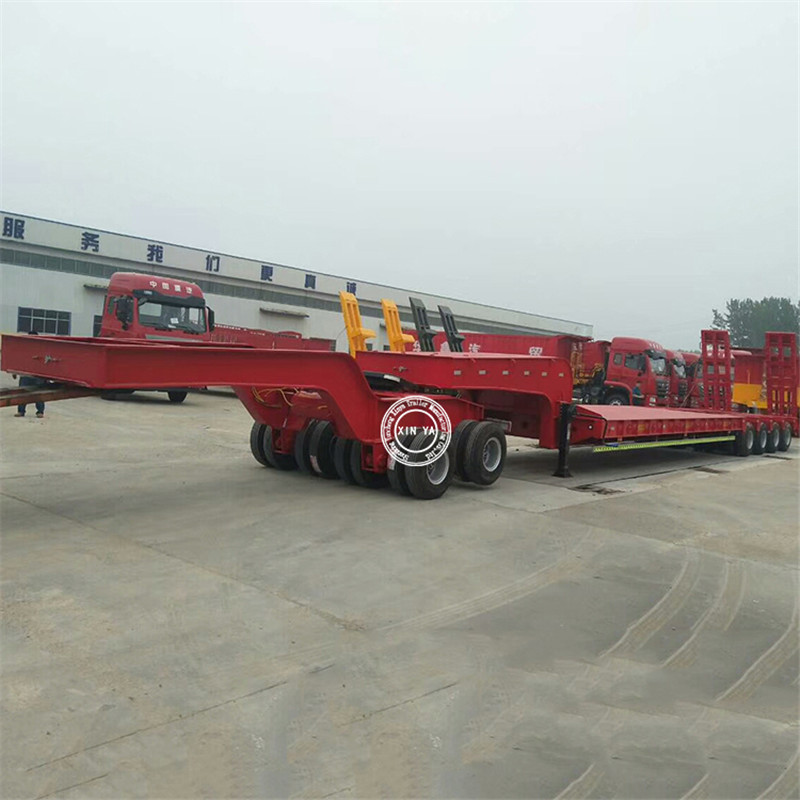New Type 50 tons low beds semi-trailer/ semi remolque tow dolly for ...