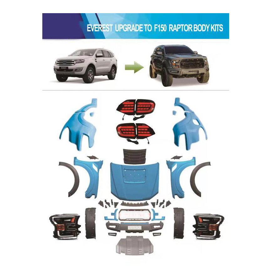 body kits Grille Wide Facelift Conversion Body Kit for Ford Everest to ...