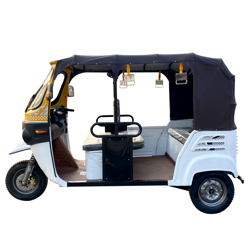 60V 3000W Taxi Tuk Tuk 3 Wheel Gasoline Electric Hybrid Auto Rickshaw ...