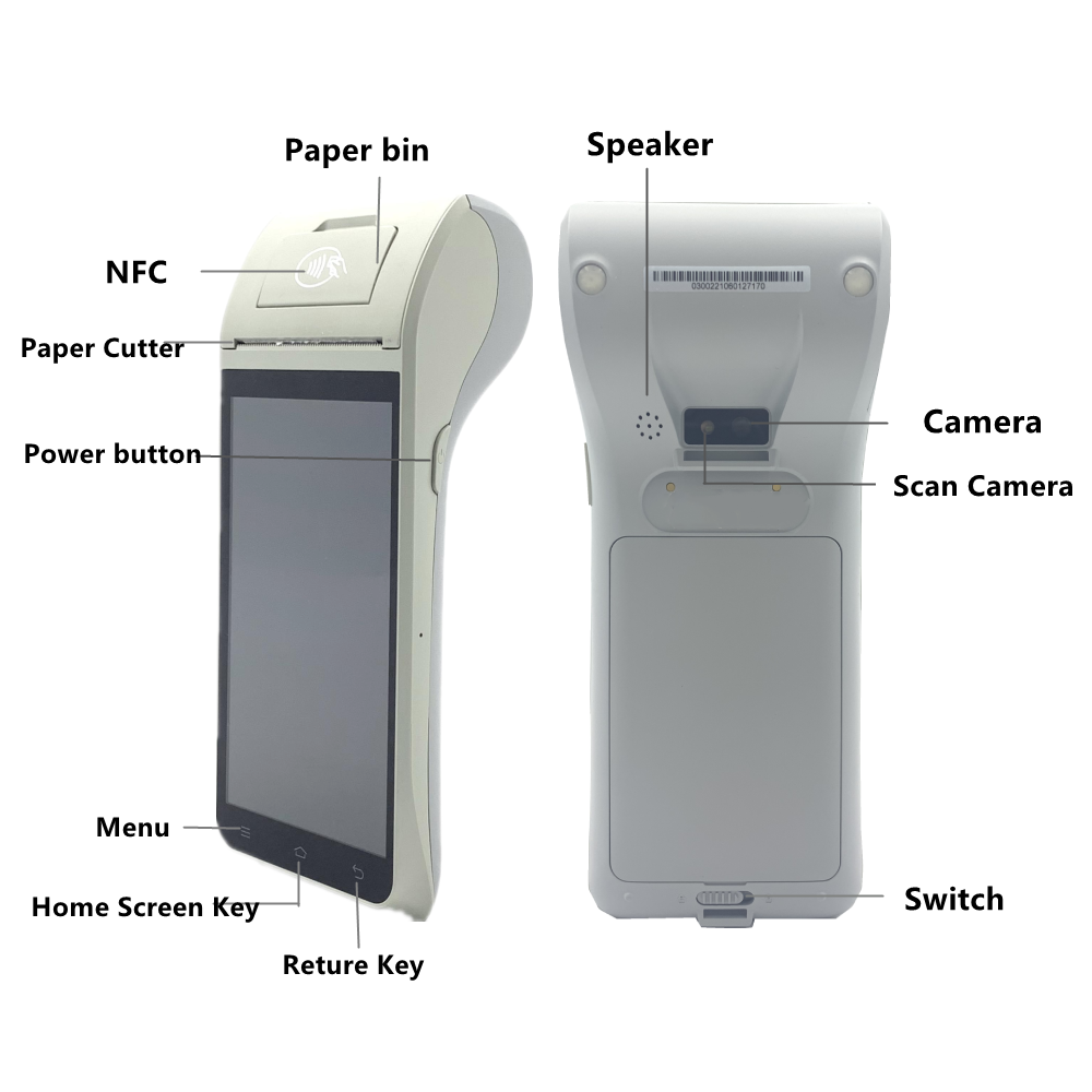 Z91 Handheld Android Pos system Terminal with Touch Screen 4G WIFI NFC ...