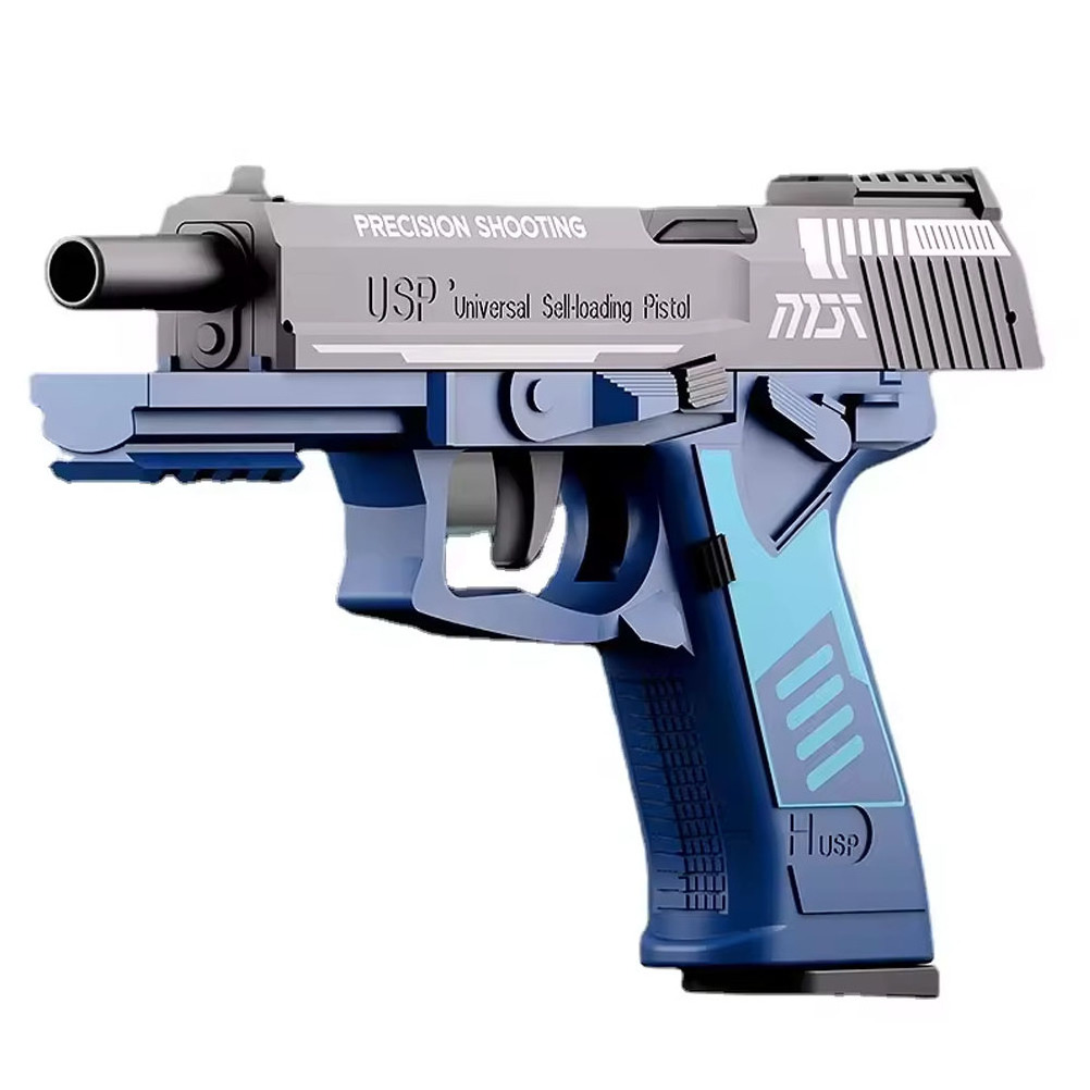 USP Shell Ejection Plastic Manual Gun Shooting Toy For Kids Sponge Soft ...