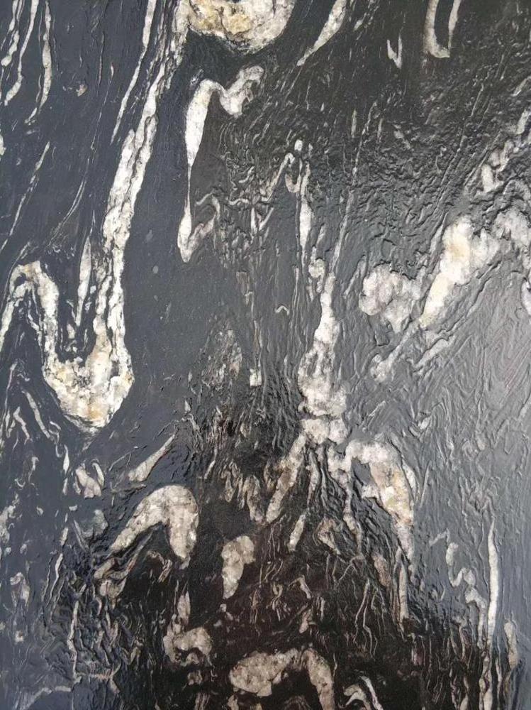 Matrix titanium granite slabs leather finished black granite slabs ...