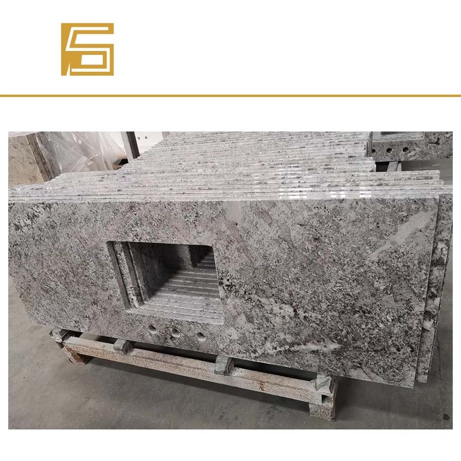White Granite Prefab Kitchen Countertops Granite Vanity Tops ...