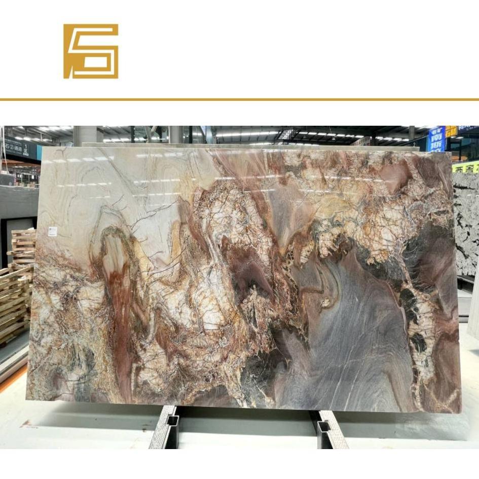 luxury van gogh granite stone slab countertop vanity top wall flooring ...