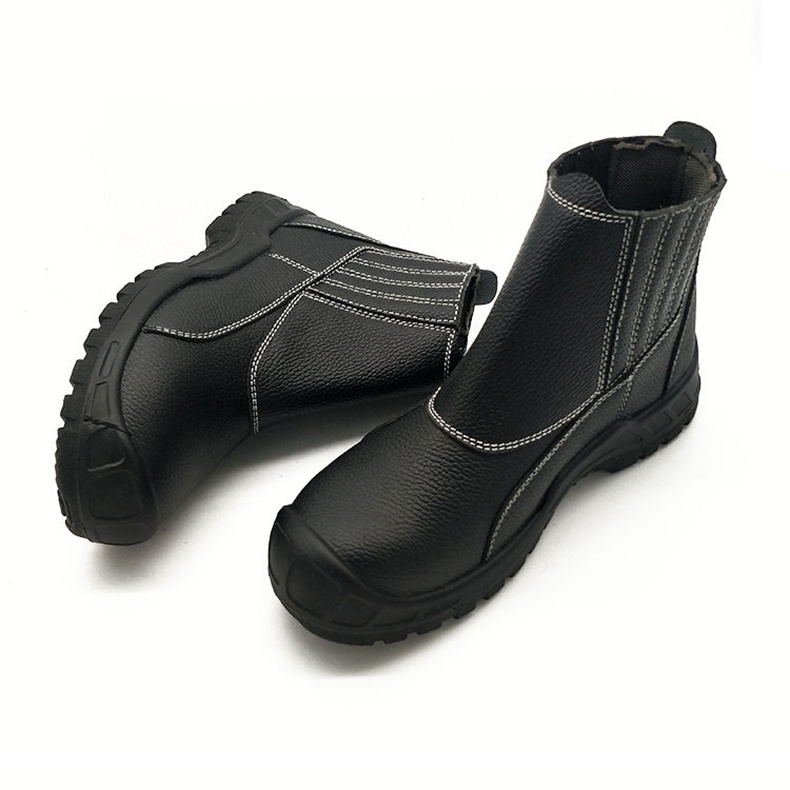 Steel Toe Split Embossed Leather Groundwork Electrician Industrial ...