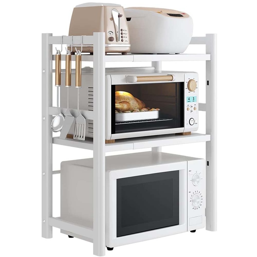 FREE SAMPLE Expandable Microwave Oven Rack 3 Tier Kitchen Countertop ...