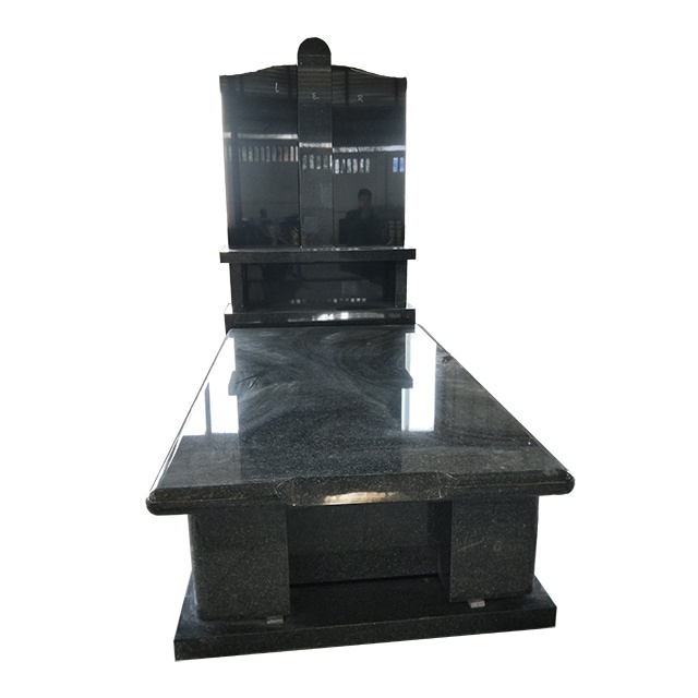 Blue and White Granite Tombstone for Traditional design Monument Grave ...