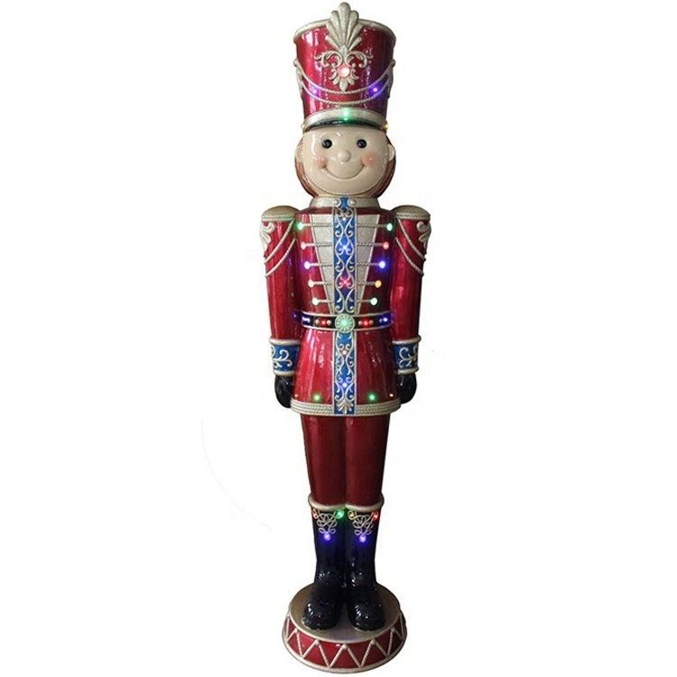 Noel polystone Christmas decorative life size fiberglass nutcracker for ...