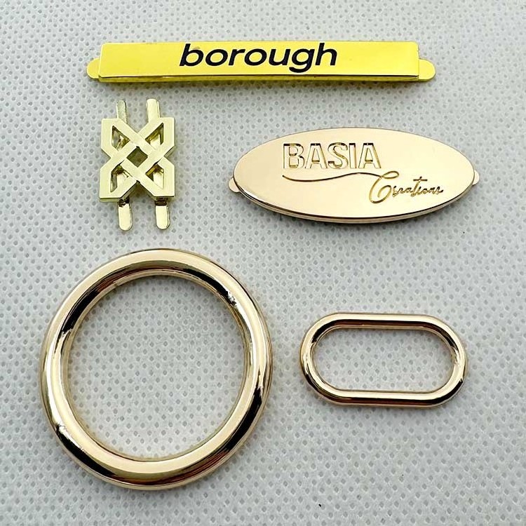 Neostar Fashion Designer Handbags Metal Letter Tags Gold Plated ...