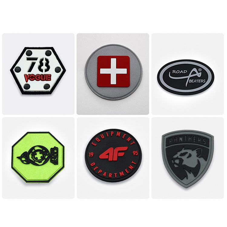 Promotional Iron On Garment 3d Silicon Logo Embossed Silicone Patches ...