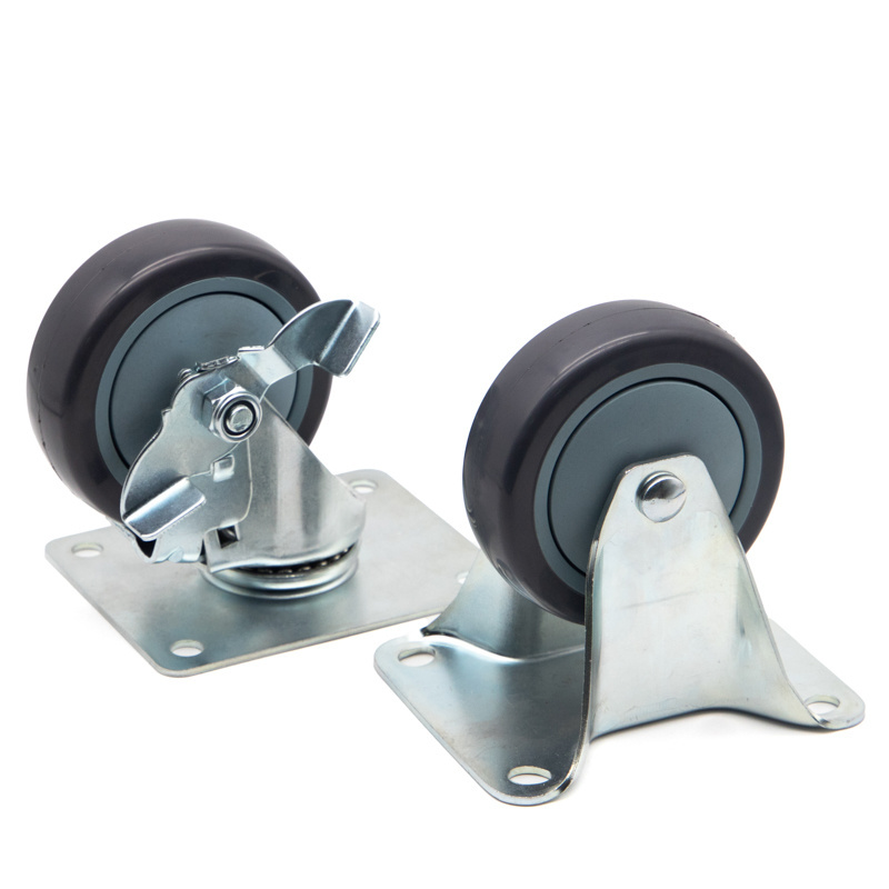 polyurethanes 4inch Industrial Universal Swivel Heavy Duty Casters ...