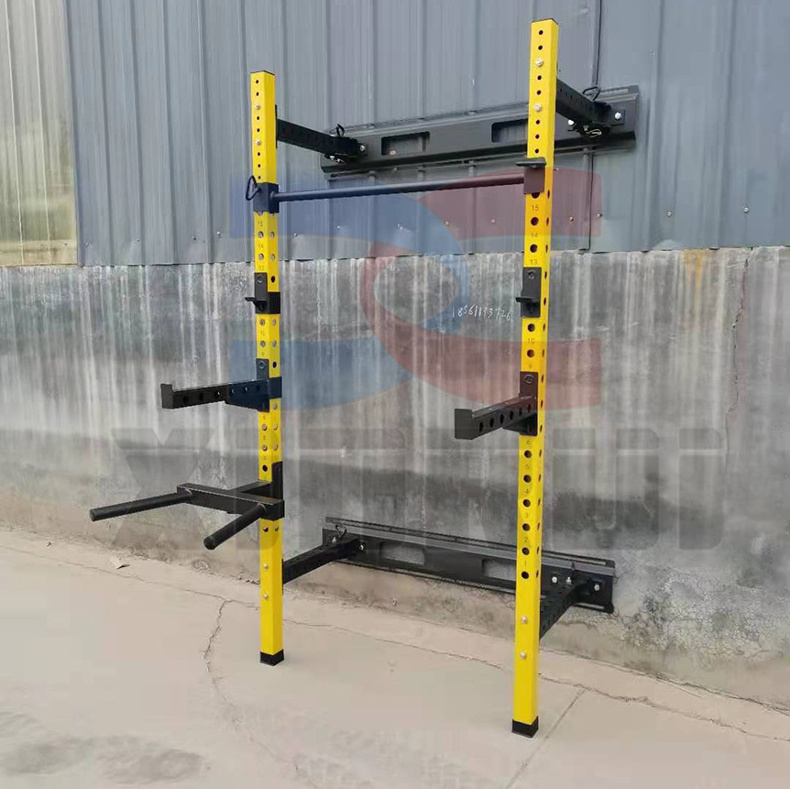 new Home gym Wall mounted foldable pull up bar strength training smith ...