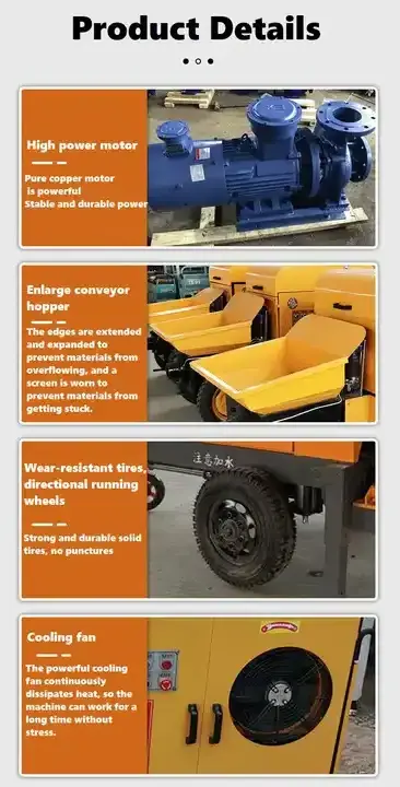 New Mobile Stationary Concrete Pump Machine Used Truck Mixer with-Pump ...