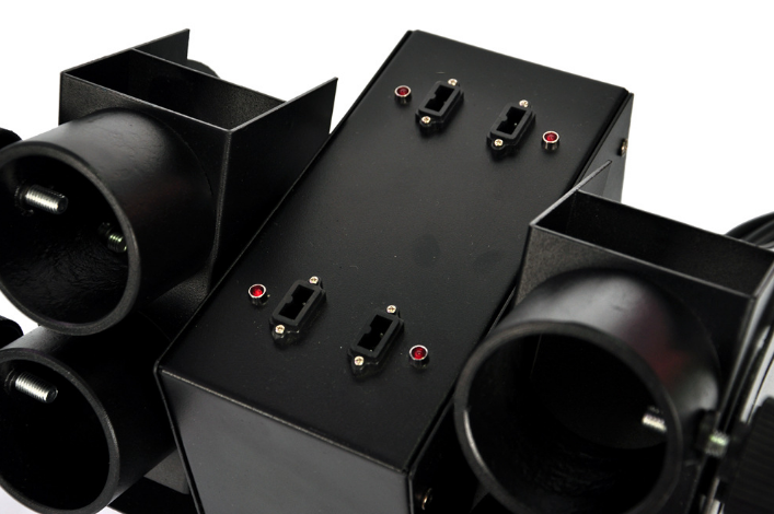 Professional Stage 4 Heads Confetti Machine Streamer Cannon Electric ...