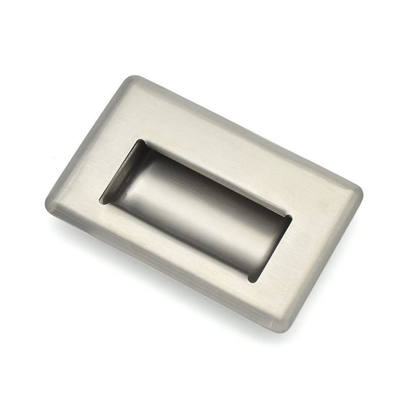 Cabinet Sliding Door Hidden Recessed Pull Handle Stainless Steel Square ...