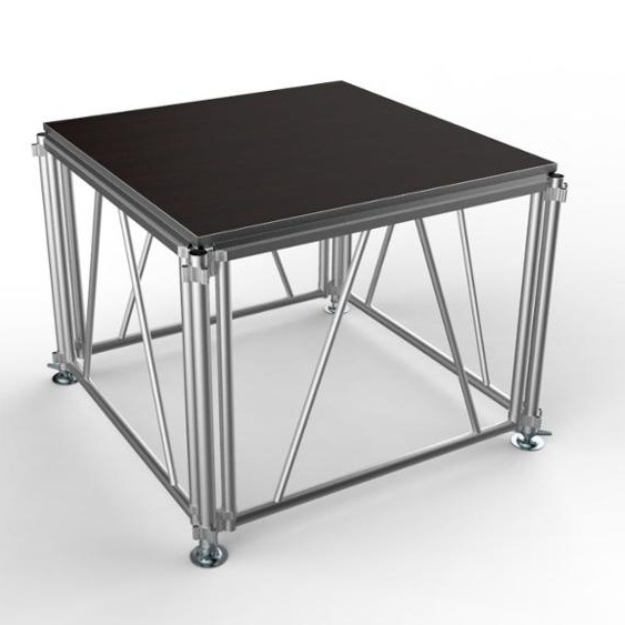 aluminum 4'x4' and 4'x8' adjustable stage platform | Bestsuppliers.com
