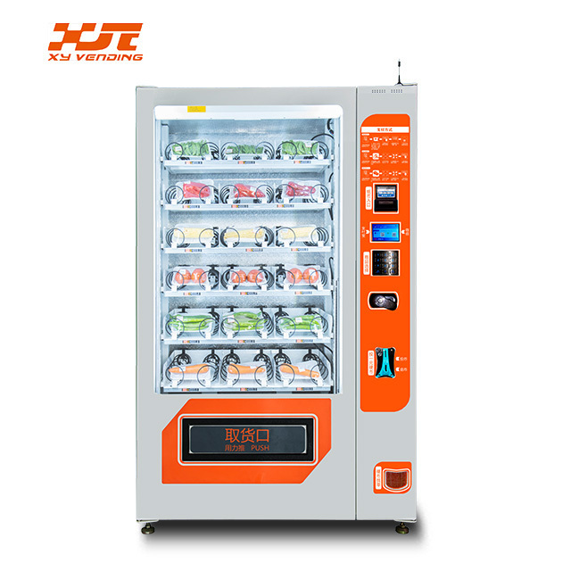 XY belt conveyor lift refrigerated beer combo vending machine dispenser ...