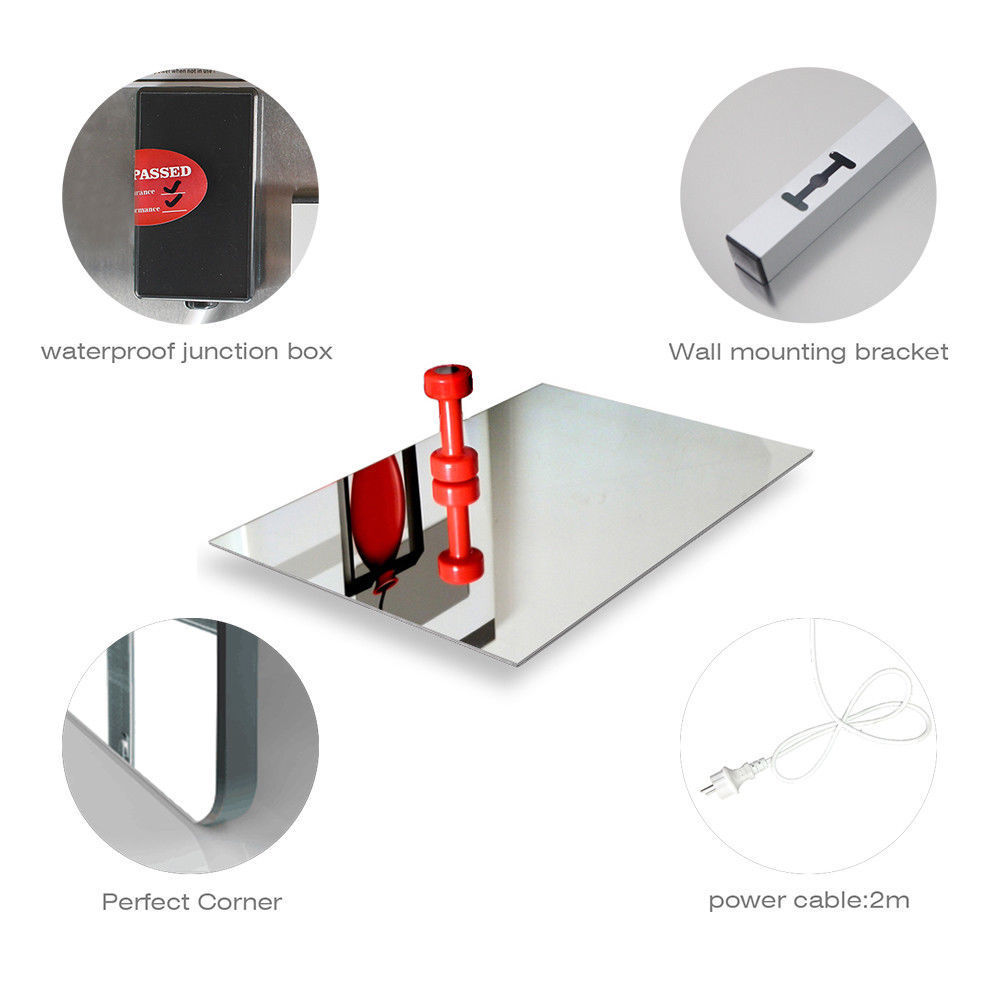 Mirror Infrared Heater 450W Bathroom Rectangle Mirror Heating Panel Can ...