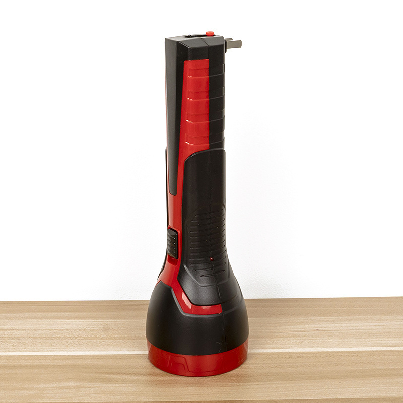 Factory rechargeable hand Torch flashlight lead acid battery flashlight ...