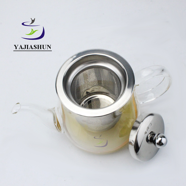 600ml Glass Turkish Coffee Pot Induction Glass Tea Pot Tempered Glass ...