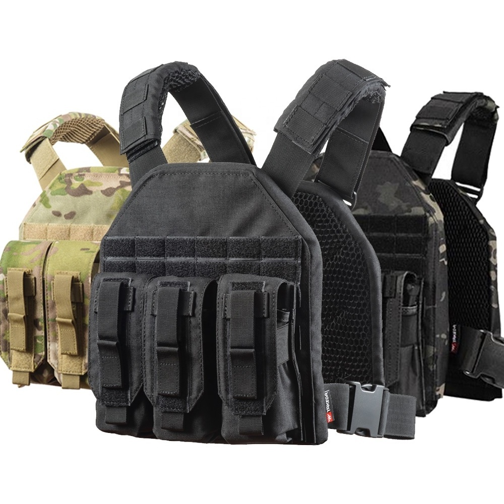 Yakeda Adjustable Weighted Tactical Hunter Vests Molle Straps Plate ...