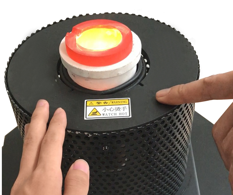 High Efficiency Safety 1KG Mini Portable Induction Furnace for Melting ...