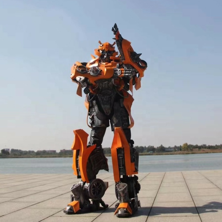 Adult LED Robot Transforme Realistic Show Dancing Robot Costume 3D ...