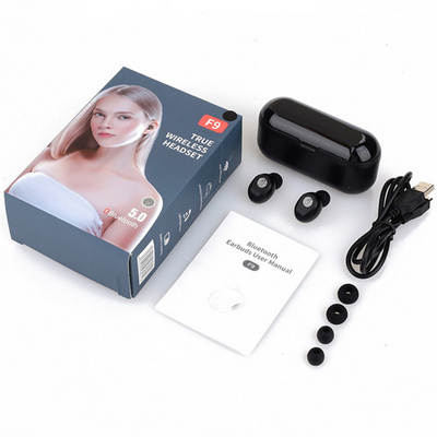 F9 Earphones Wireless Bluetooth 5.0 Earbuds F9 5c Sports Auricular With 2000mAh External Battery LED Display Charging Case BestSuppliers