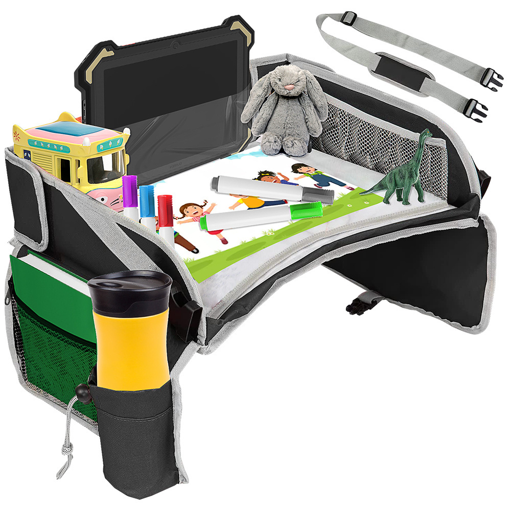 Table Car Custom Foldable Kids Travel Tray Storage Car Seat with ...
