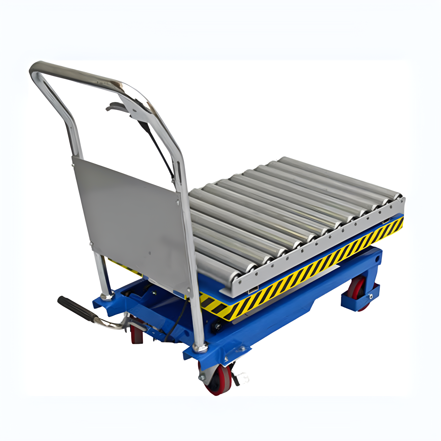 TF-R hydraulic portable scissor lift table with roller / balls scissor ...
