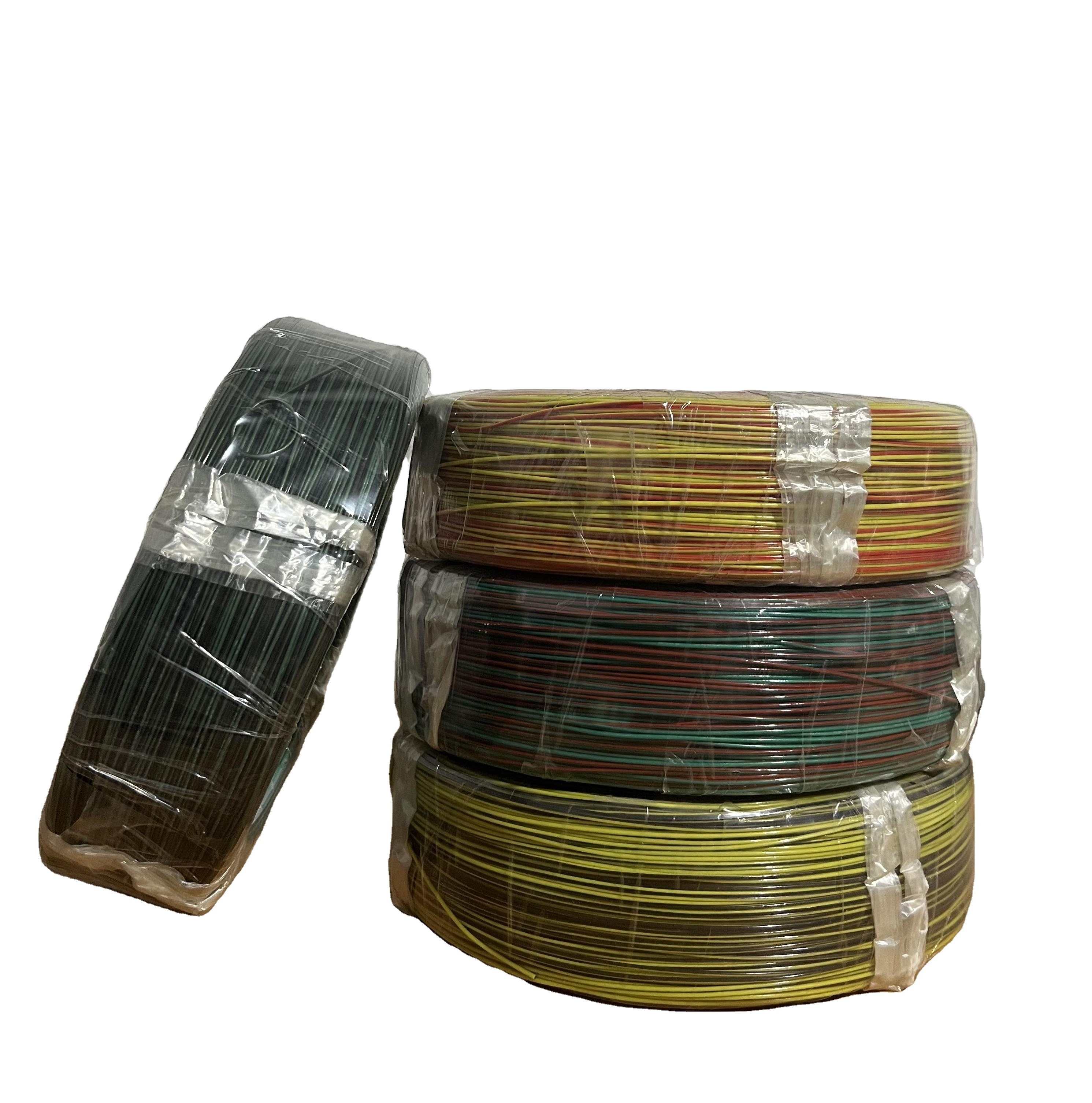 Two color wire one core cable insulation wire multi color 600V FEP high ...