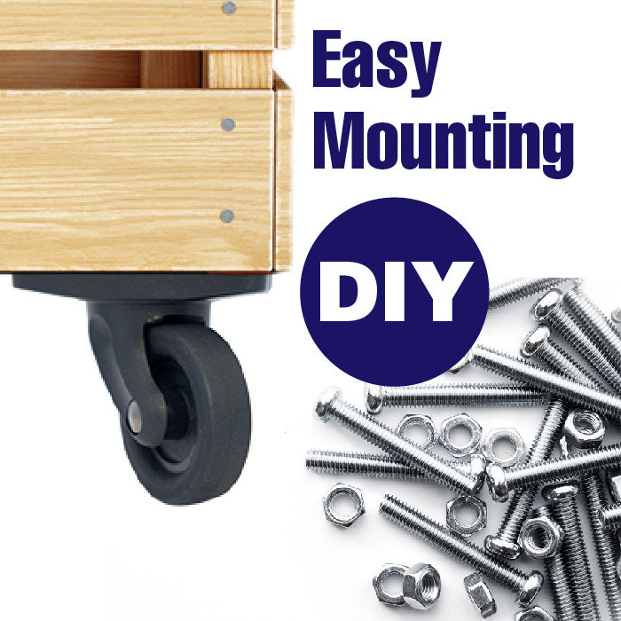 PU thread mute 360 degrees spinner DIY luggage swivel caster wheel D58 ...