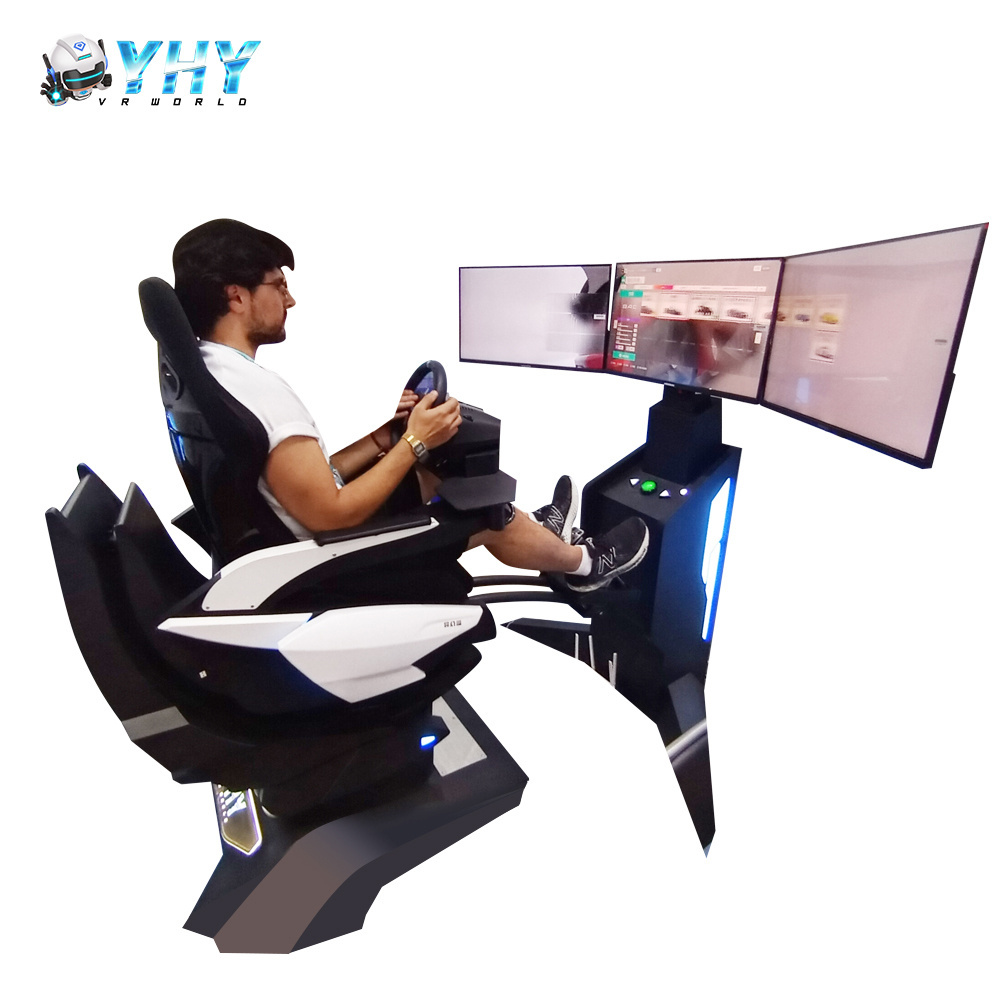 YHY 2024 Vr Cockpit F1 Steering wheel Hydraulic Seat VR/AR/MR Equipment ...