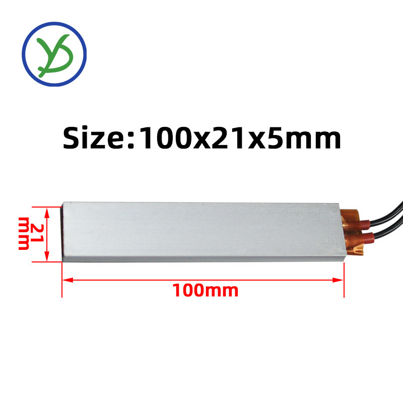 100*21mm ptc ceramic heating element heat resistor plate aluminum ...