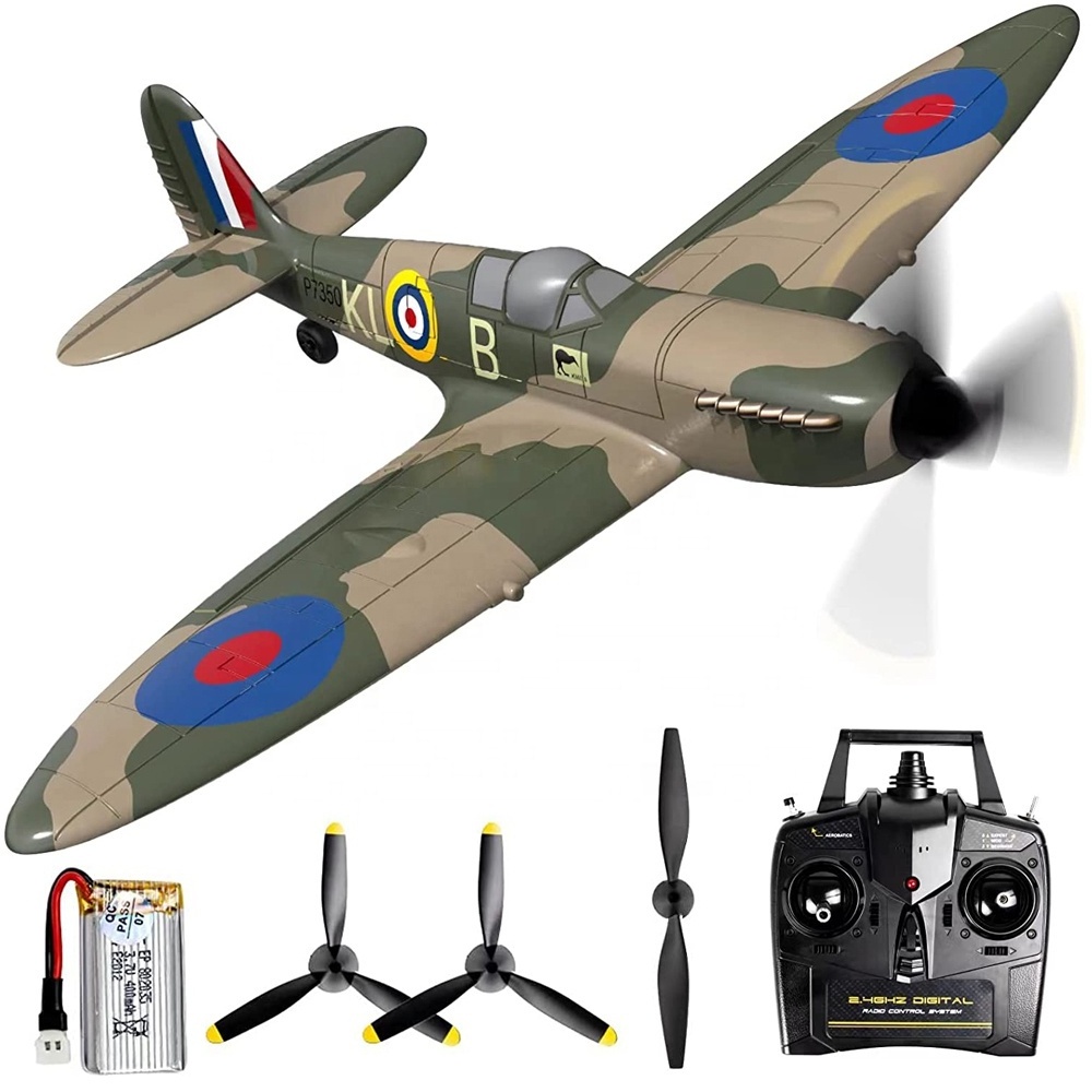 Lanyu hobby 76112R RC Plane 2.4GHz 6 Axis Gyro Remote Control Airplane 4 Channel Jet Fighter ...