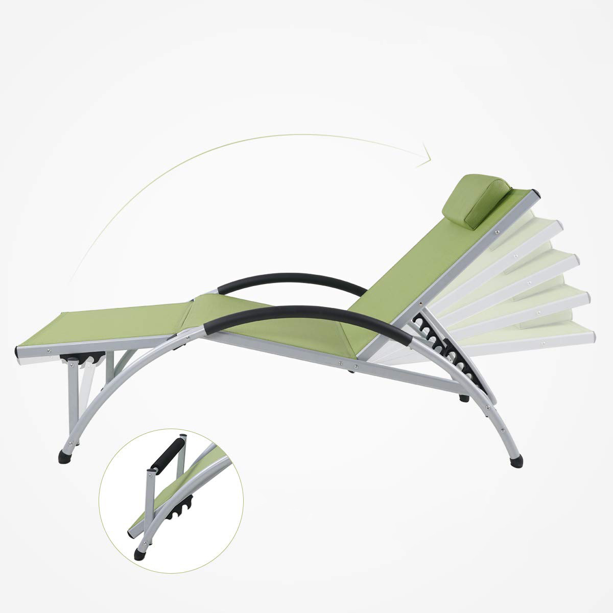 Outdoor Chaise Lounges Dockside Sun Lounger Zero Gravity Beach Lounge ...