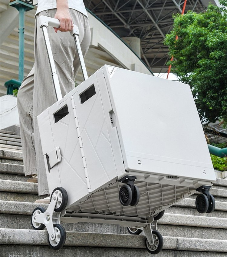 Outdoor Utility Cart Folding Portable Rolling Crate Handcart Folding ...